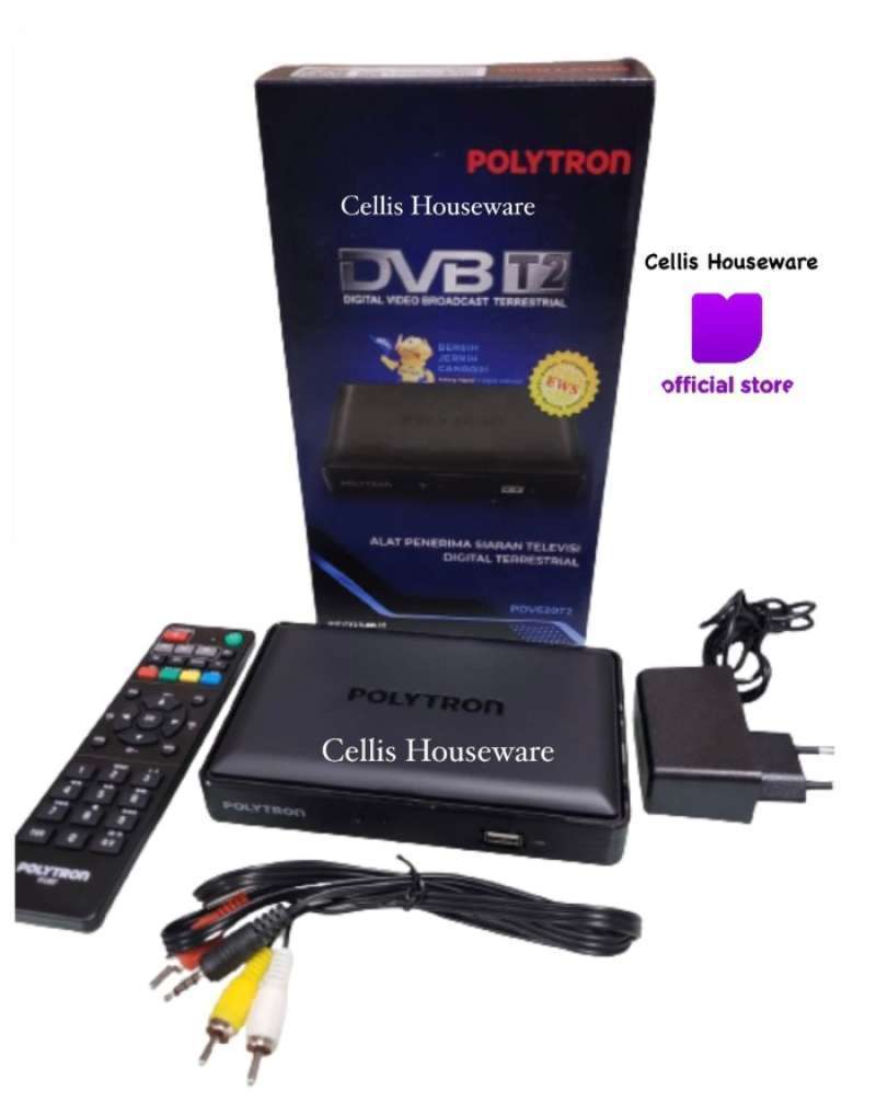 Jual Polytron PDV-620 T2 Set Top Box DVB T2 Receiver TV Digital di ...