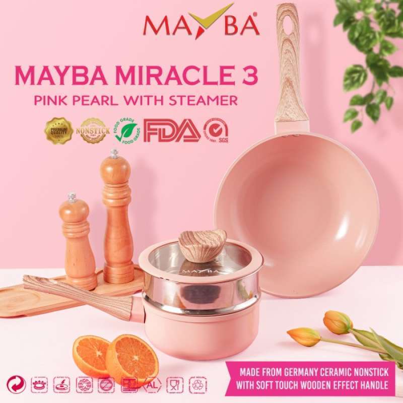 Promo PANCI SET MAYBA 3PC MIRACLE Bisa Semua jenis kompor tmasuk ...