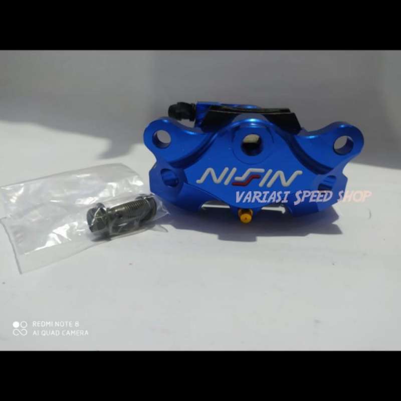 Jual Paket Kaliper Depan 2p/2piston Plus Baut Breket Ninja R Rr Satria Fu - Kaliper Nssn 20 Biru ...