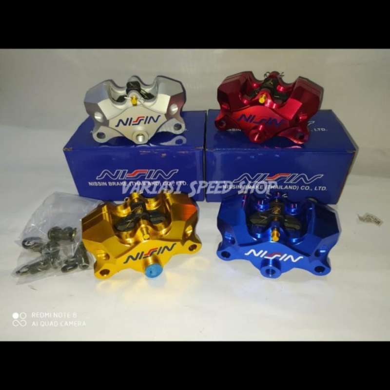 Jual Paket Kaliper Depan 2p/2piston Plus Baut Breket Ninja R Rr Satria Fu - Kaliper Nssn 20 Biru ...