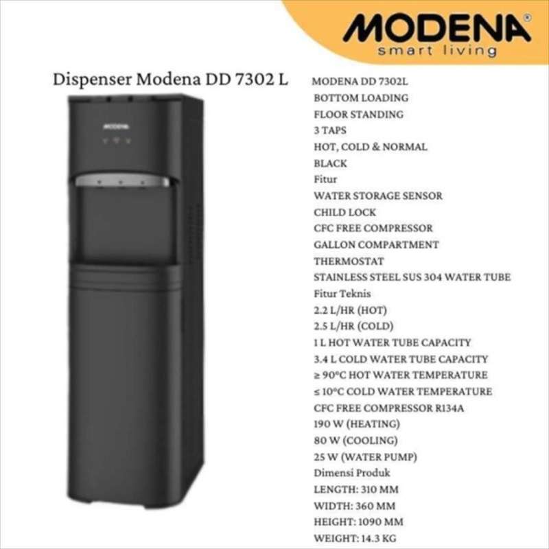Promo Dispenser Modena Dd 7302 L / Dd 7302 / Dd7302l , Galon Bawah ...