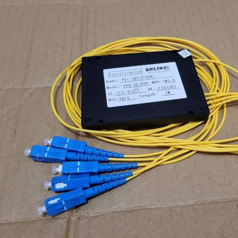 Promo Passive Splitter Fiber Optic / Pasif Spliter 1:4 Fiber Optic ...