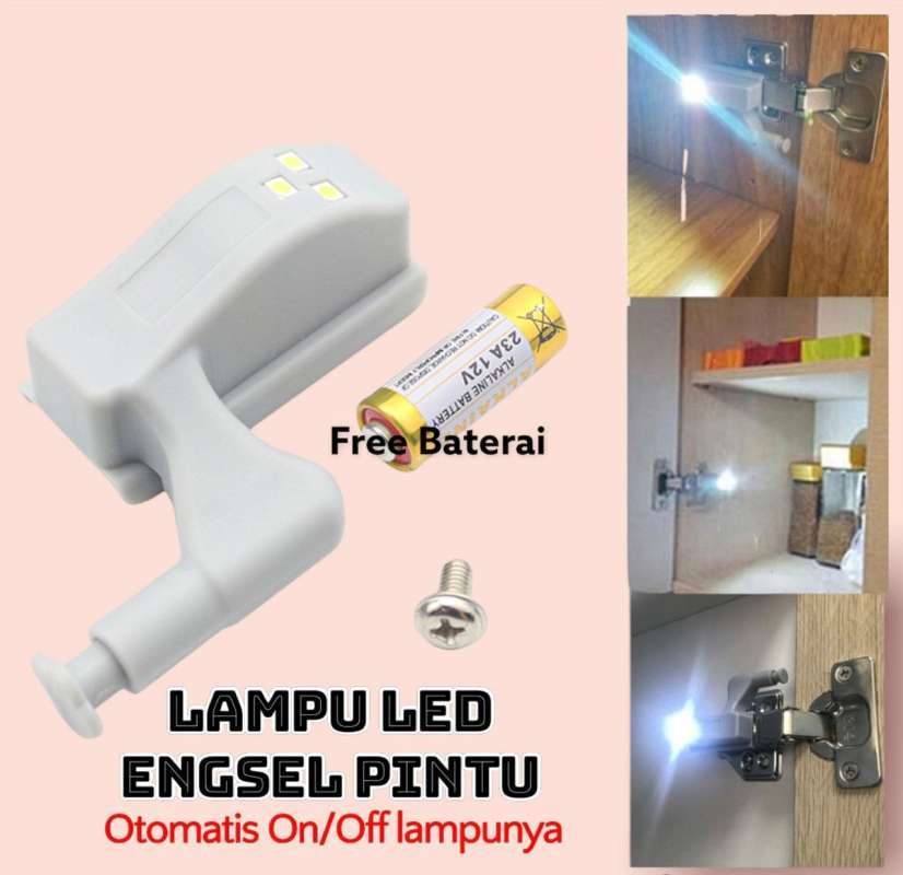 Jual LAMPU LED ENGSEL PINTU LEMARI LED CABINET LED LACI OTOMATIS ...