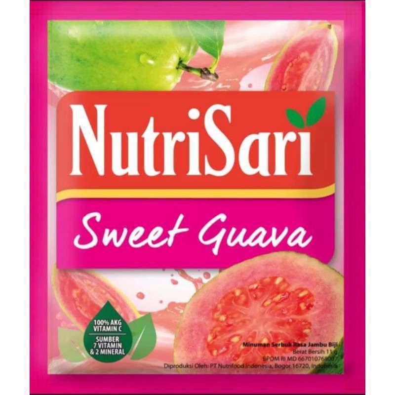 Jual Nutrisari Sweet Guava Jambu Merah Minuman Bubuk (20g x 10 sachet ...