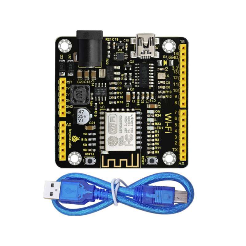 Jual OEM ESP8266-12F Keyestudio Wifi Development Board Module + USB ...