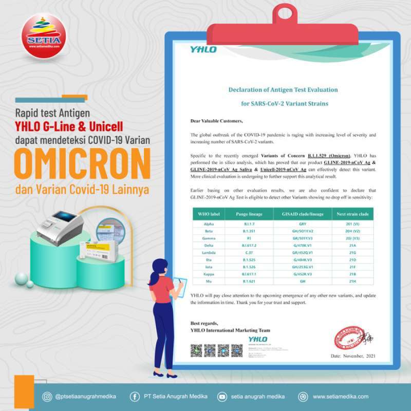 Promo Yhlo Gline Rapid Test Antigen - Box Diskon 23% Di Seller Alkesmu ...