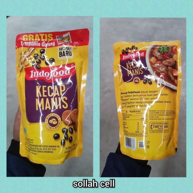 Jual kecap manis indofood 520ml /kecap indofood di Seller Sollah cell ...