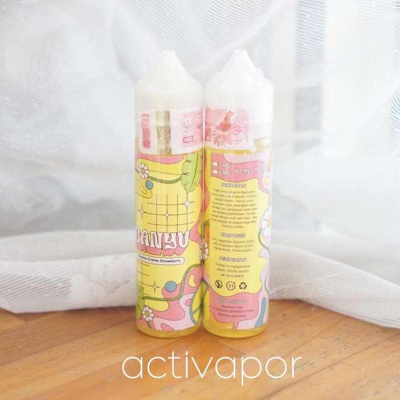 Jual BANYU Banana Creme Strawberry 60ml Liquid Vape Pisang Milks Creamy ...