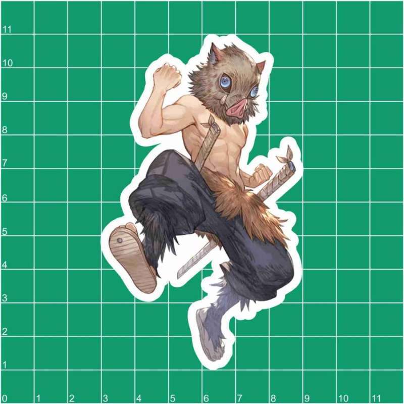 Jual Sticker - Stiker Kimetsu No Yaiba -Demon Slayer- Inosuke Hashibira ...