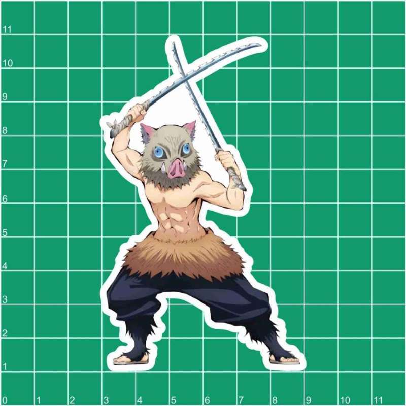 Jual Sticker - Stiker Kimetsu No Yaiba -Demon Slayer- Inosuke Hashibira ...