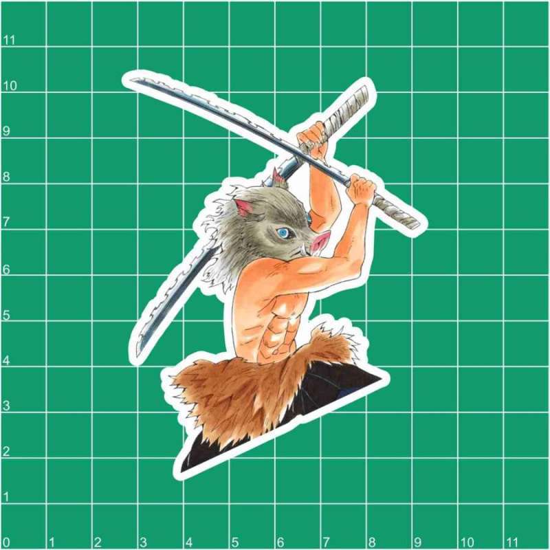 Jual Sticker - Stiker Kimetsu No Yaiba -Demon Slayer- Inosuke Hashibira ...