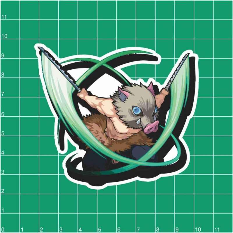 Jual Sticker - Stiker Kimetsu No Yaiba -Demon Slayer- Inosuke Hashibira ...