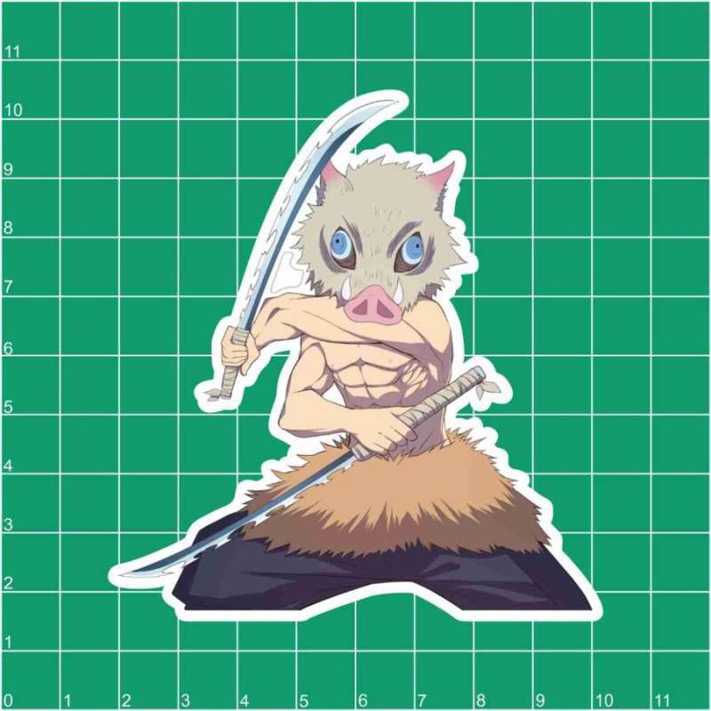 Jual Sticker - Stiker Kimetsu No Yaiba -Demon Slayer- Inosuke Hashibira ...