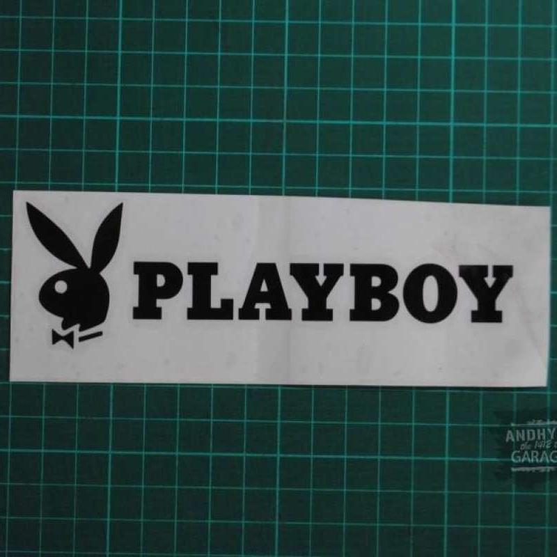 Jual Sticker / Stiker Playboy 15x4.5cm Di Seller Andhys Garage ...