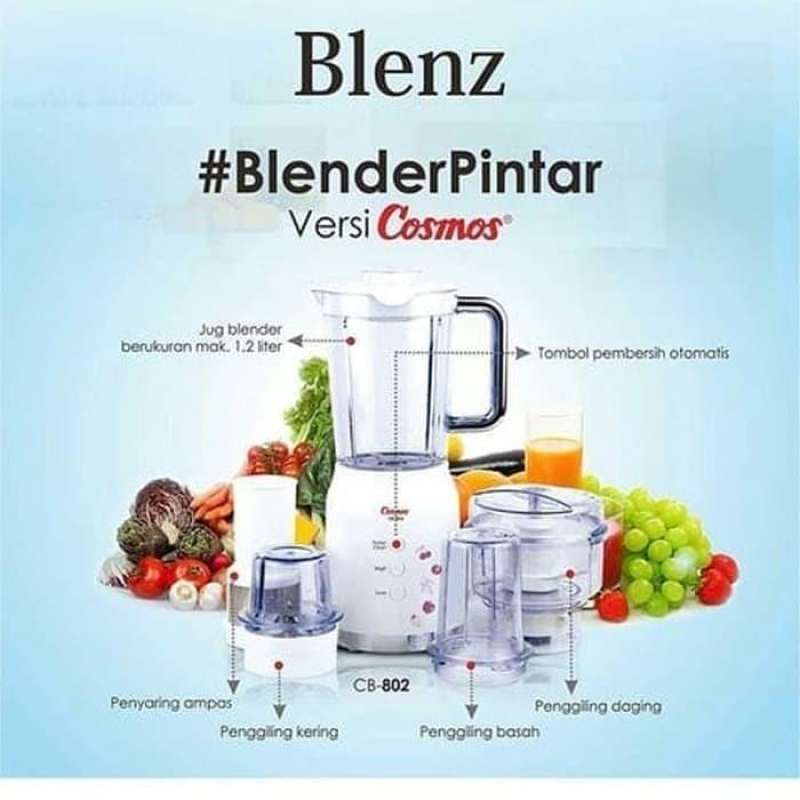 Jual Blender Cosmos Cb 802 Blender Pintar [blez] Multifungsi Di Seller ...
