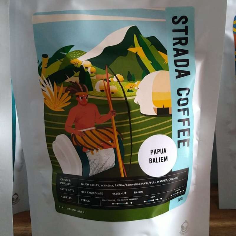 Jual Strada Coffee Papua Lembah Baliem Arabica Specialty Biji Kopi [200 ...