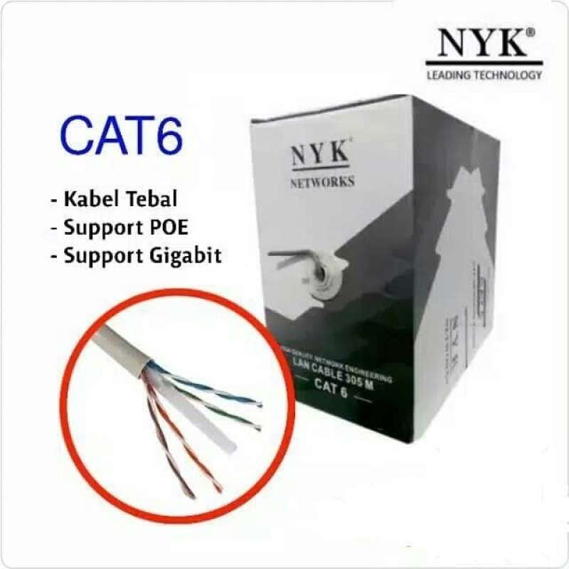 Jual Kabel UTP LAN cat 6 NYK roll 305M di Seller Multi Computer - Palmerah, Kota Jakarta Barat ...