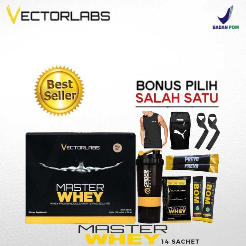 Jual Vectorlabs Master Whey Protein Kemasan Box 14 Sachet Susu Whey ...