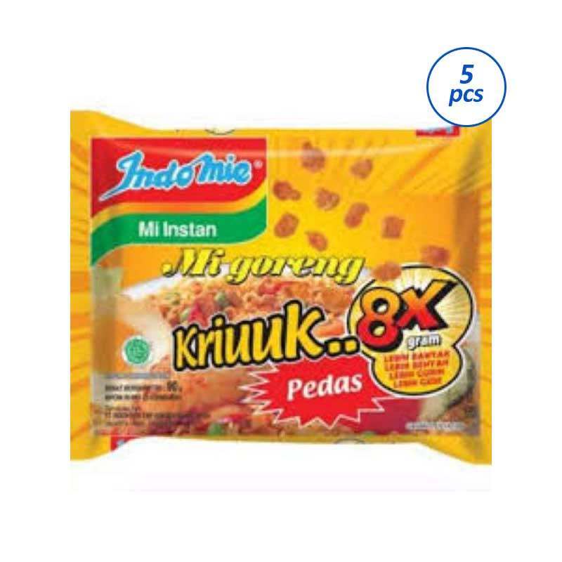 Promo Indomie Goreng Kriuk Pedas Mie Instan [90 G X 5 Pcs] Diskon 9% Di ...