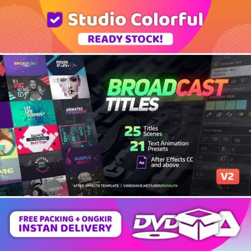 Jual Typex Broadcast Pack v2 After Effects Extension di Seller Studio ...