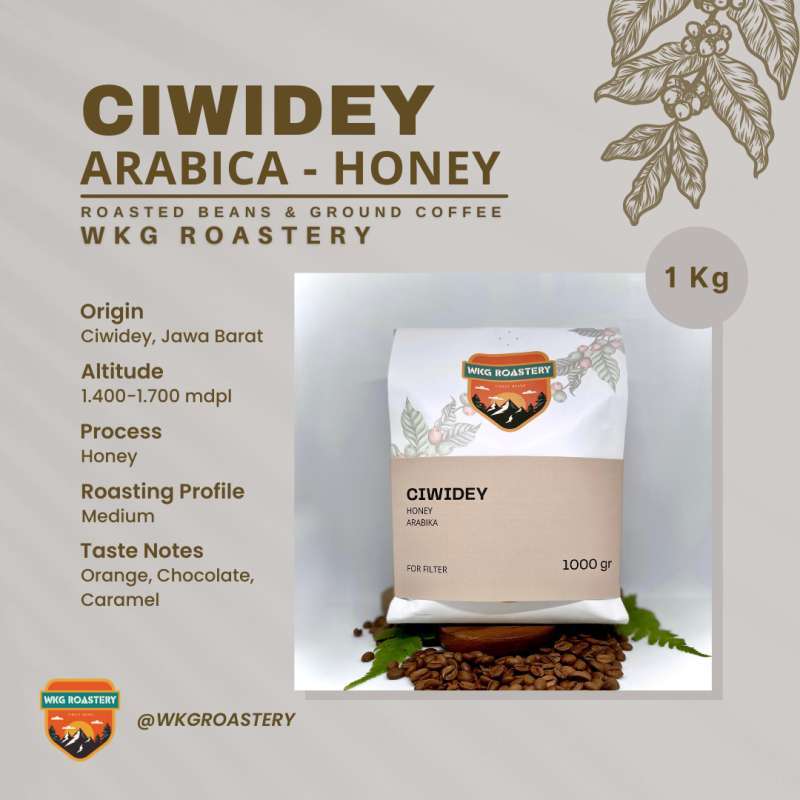 Jual Kopi Arabica Ciwidey Honey 1Kg di Seller Toko Kopi WKG - Turangga ...
