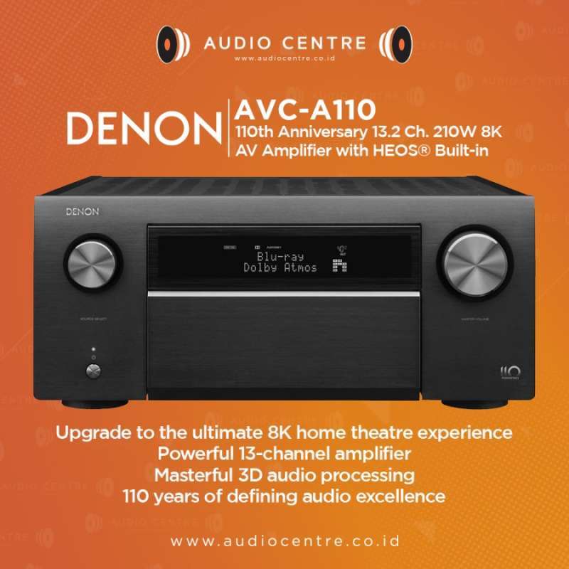 Jual Denon Avc-a110 Avc A110 Anniversary Edition 13.2 Ch 8k Av Receiver ...
