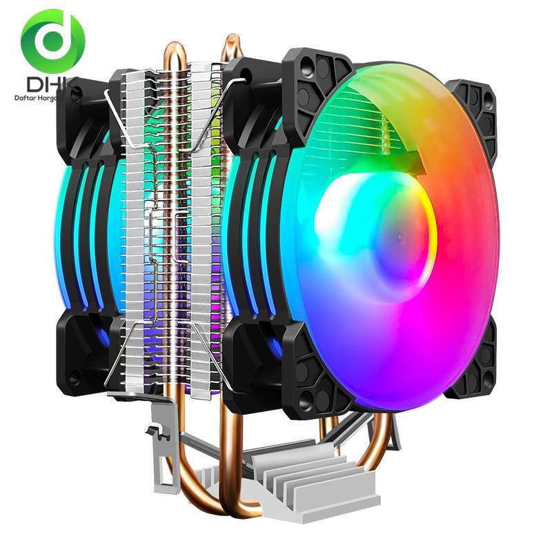 Promo CPU FAN COOLER COOLMOON RGB FOR INTEL DAN AMD FAN PROCESSOR ...