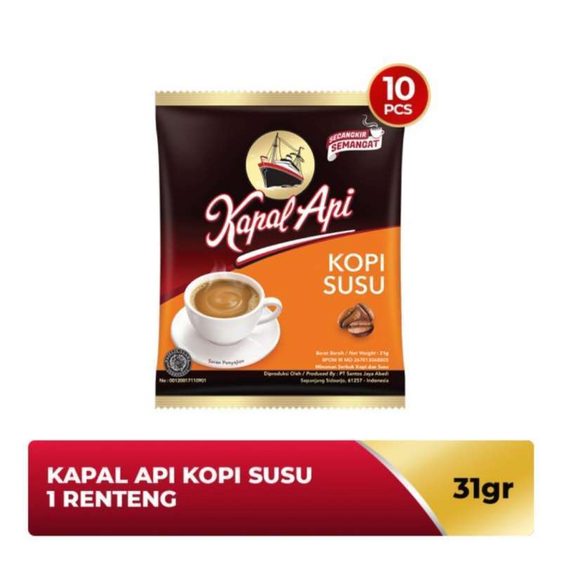 Promo Kapal Api Kopi Susu [31 Gr/ 10 Sachet/ Renceng] Diskon 7% Di ...