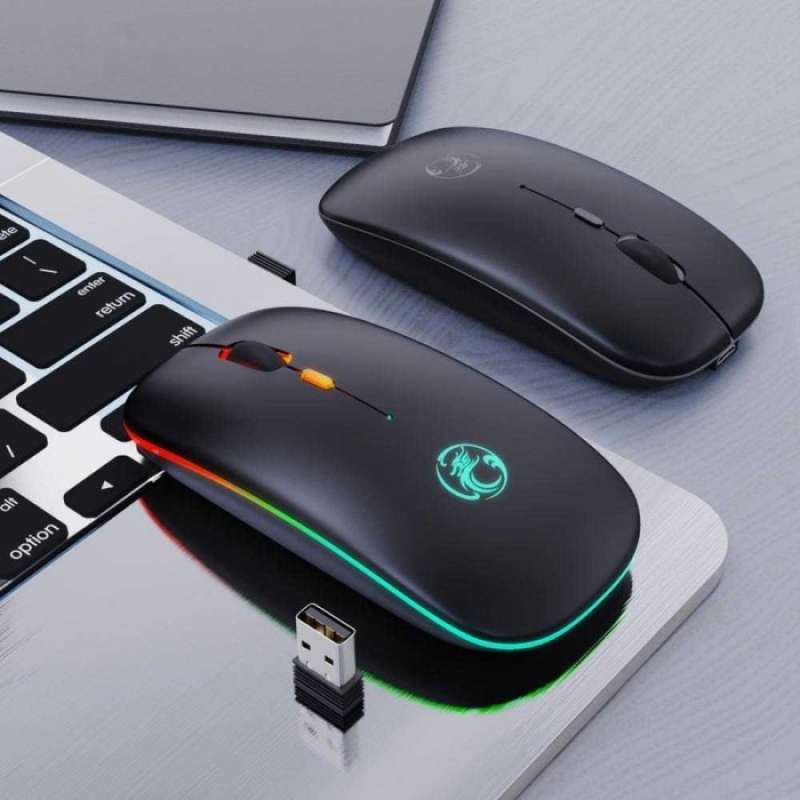 Promo iMice Wireless Gaming Mouse PC Laptop Ergonomic RGB Rechargeable ...