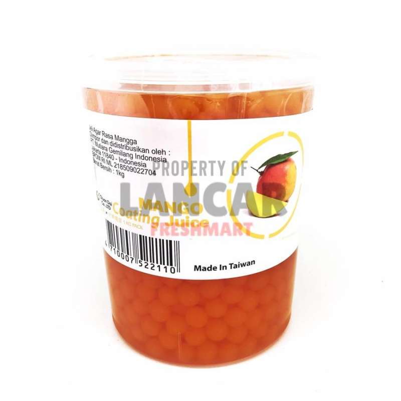 Jual POPPING BOBA RASA MANGO 1KG / POPPING BOBA RASA MANGGA 1KG di ...