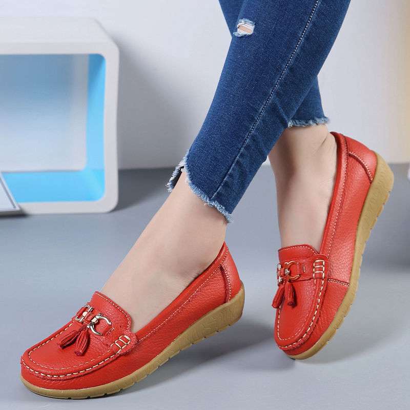 Promo Sepatu Ibu Anti Licin Sol Lunak Sepatu Kasual Sol Tebal Hak Wedge ...