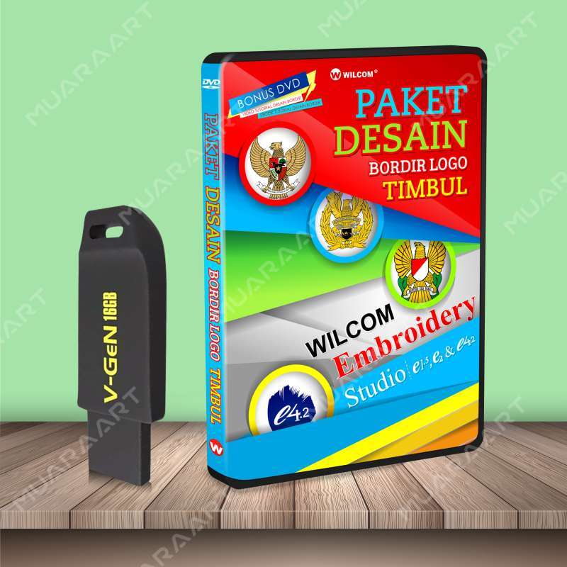 Jual Dvd Dan Flashdisk Paket Desain Bordir Logo Timbul Dengan Wilcom ...