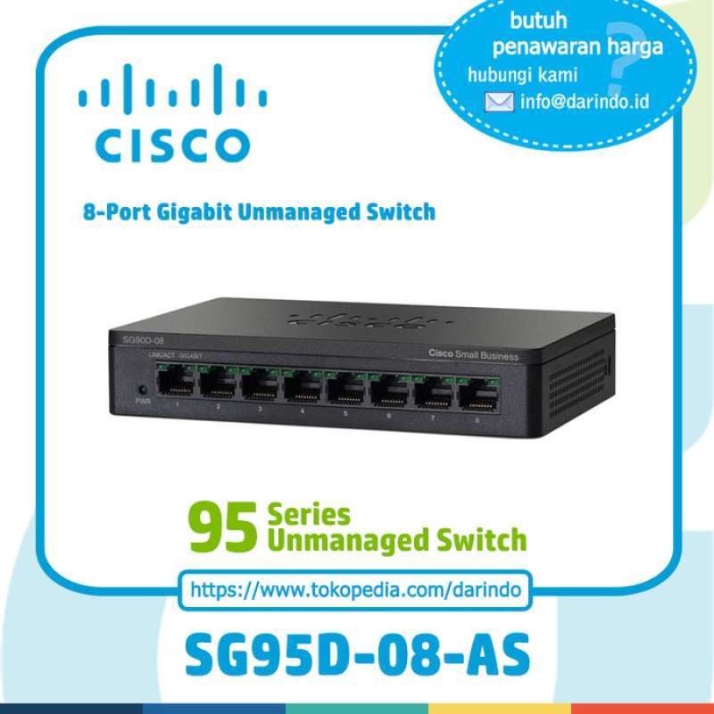 Jual Cisco Sg95d-08-as, 8-port Gigabit Desktop Switch Di Seller New ...