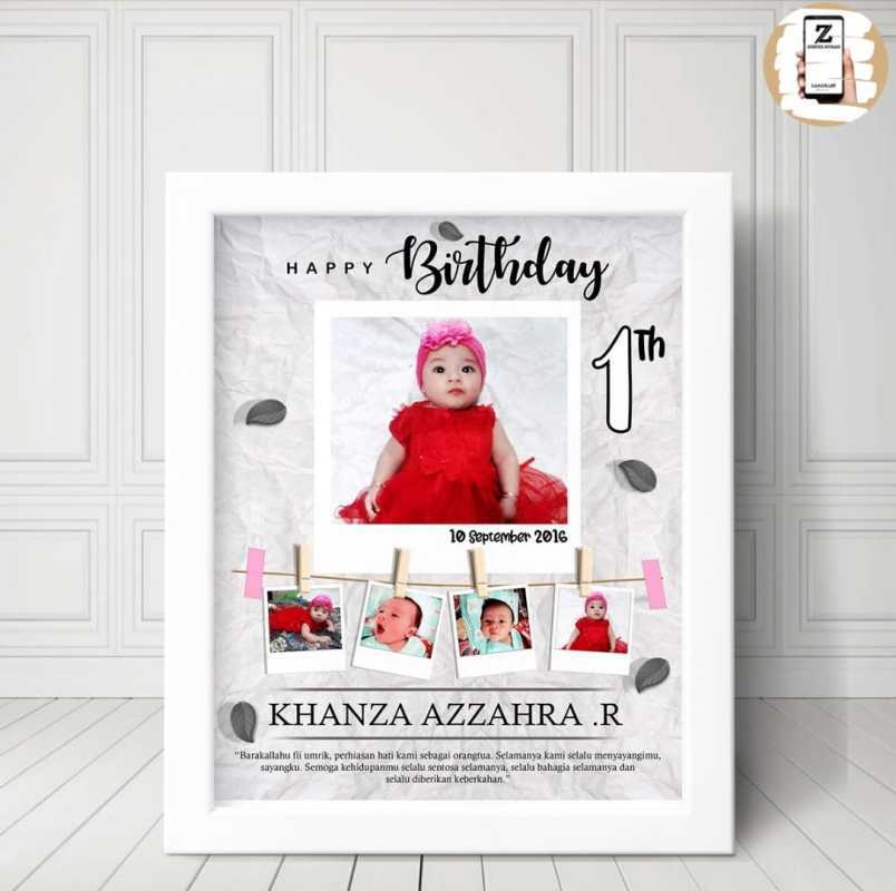 Jual Bingkai Ulant Tahun Murah 20x25 10r Plus Bingkai Putih Cantik Tema ...