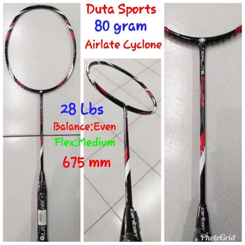 Jual Raket Badminton Carlton Airlate Cyclone (80 gram) Free cover di ...