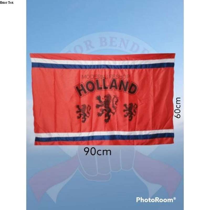 Promo BENDERA SEPAK BOLA BELANDA OREN HOLLAND Kain Katun Ukuran Jumbo ...