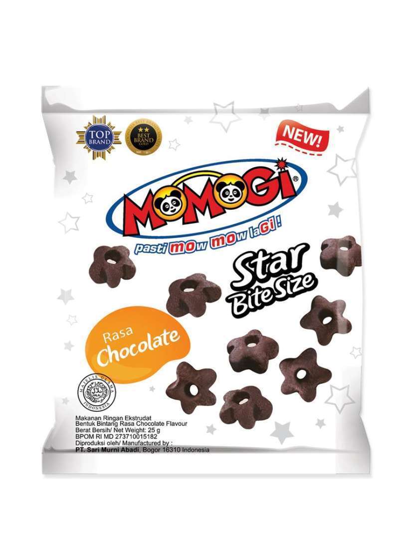 Promo Momogi Star Coklat [20G x 5 Pcs] Diskon 7% di Seller Blibli ...