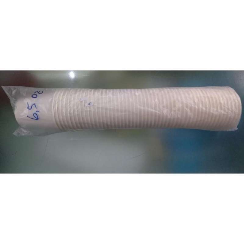 Jual Gelas Kertas / Paper Cup Putih Polos 6.5 Oz ( 1 Pack = 50 Pcs ) Di Seller Halmoy - Pasar ...