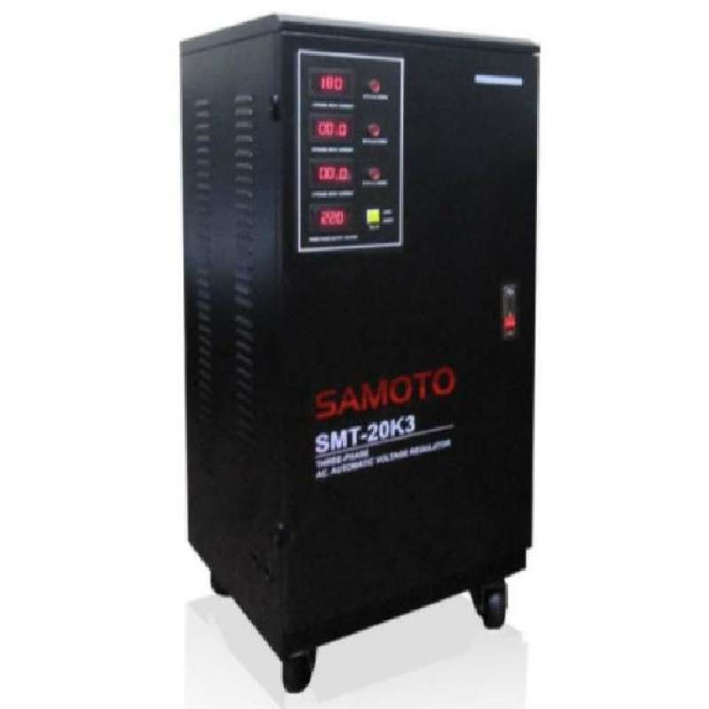 Jual STABILIZER SAMOTO SMT 20K3 20KVA 3PHASE utk rumah / gedung ...