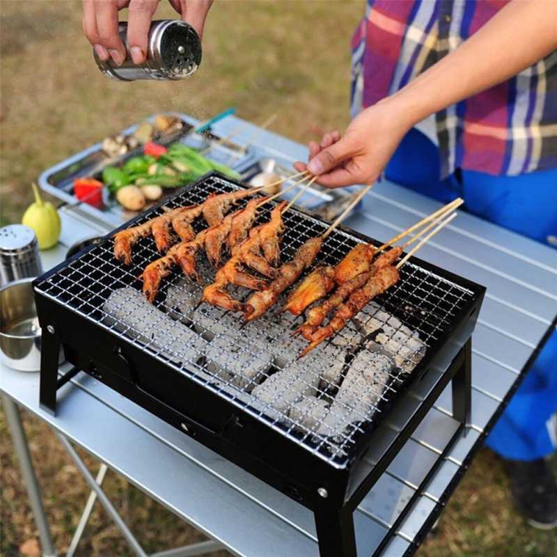 Jual Meja Lipat Bbq Alat Panggang Arang Bbq Outdoor Desktop Grill Stove ...