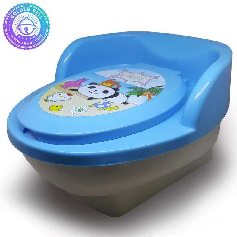 Jual Golden Bell Villeroy Green Leaf Seat Potty Training Pispot Anak Di ...