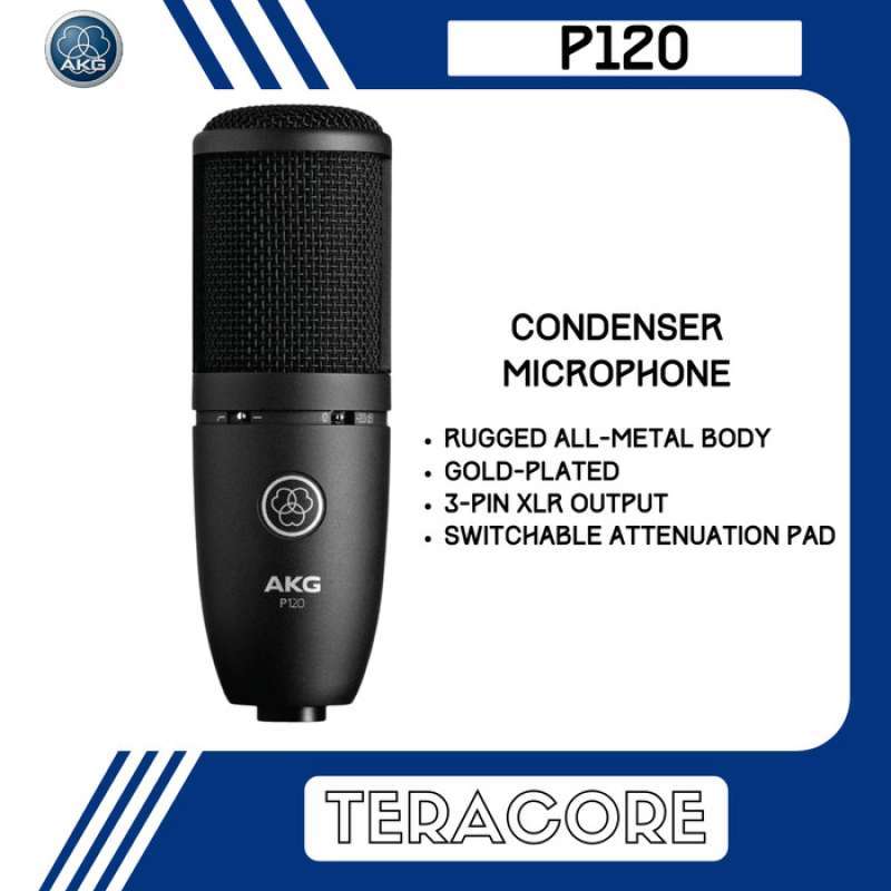 Promo AKG P120 P 120 Mic Condenser Microphone Vocal Instrument ...