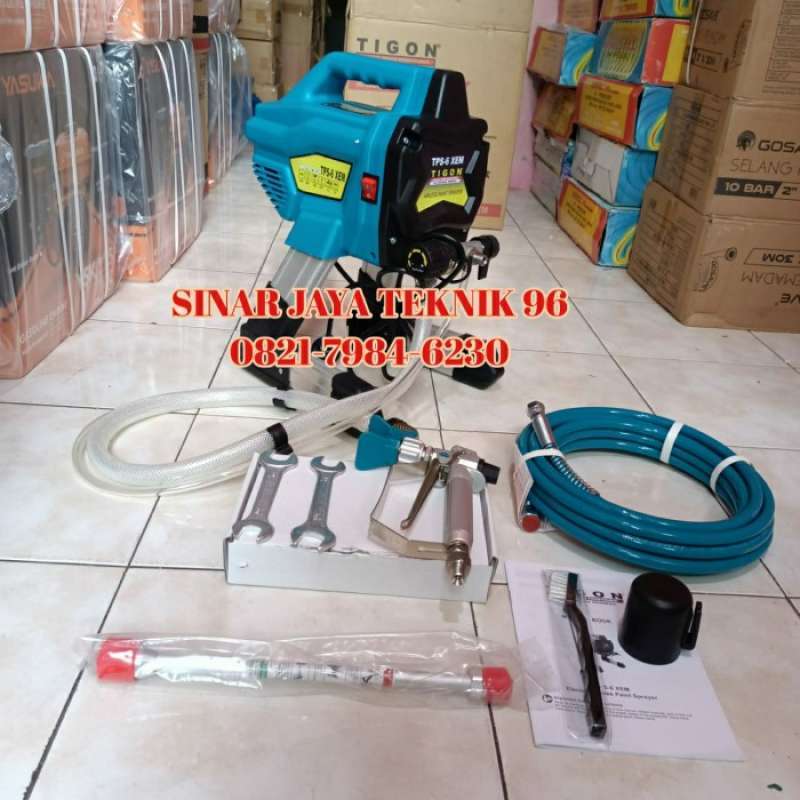 Jual Mesin Semprot Cat Tembok Airless Paint Sprayer Tigon Tps-5xe Di ...