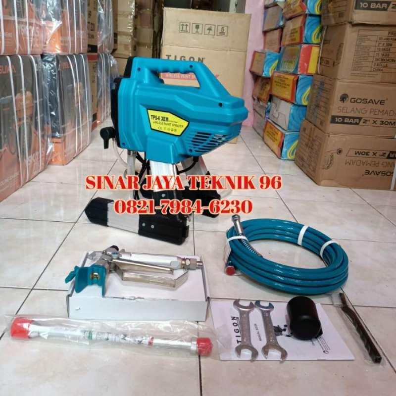 Jual Mesin Semprot Cat Tembok Airless Paint Sprayer Tigon Tps-5xe Di ...