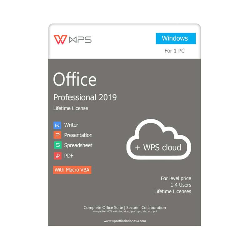 Jual WPS Office 2019 Professional Edition - Lifetime Licenses [1-4 ...