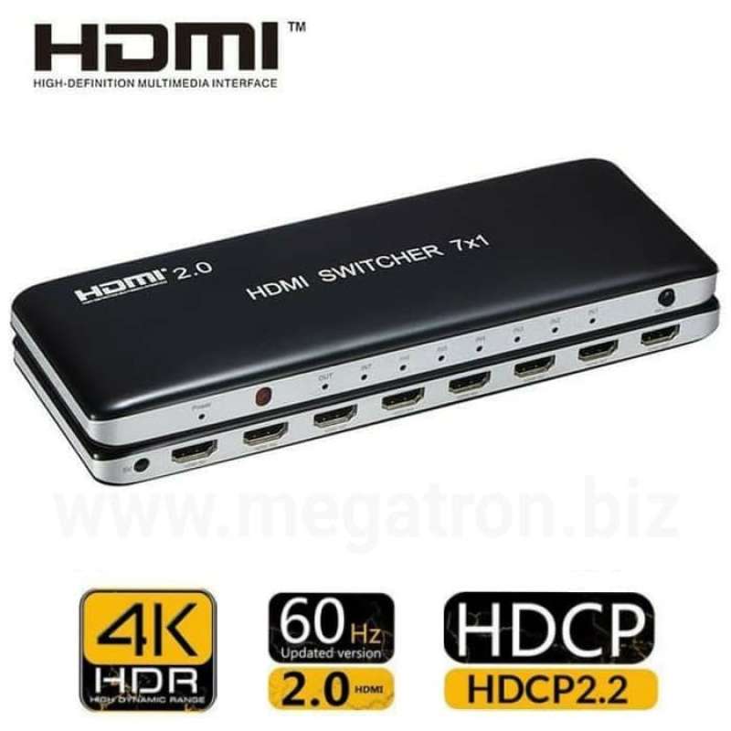 Jual Hdmi Switcher / Selector 7 Input - Support Resolusi Up To 4K Uhd ...