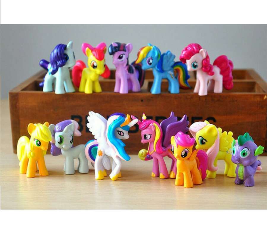 Jual Figure My Little Pony Set isi 12 / Figure Set Kuda Poni di Seller ...