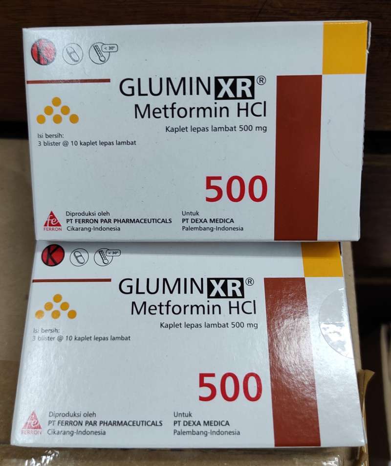 Jual Glumin Xr 500mg Tablet Resep Dokter [ Bok/30 Tablet] Di Seller ...