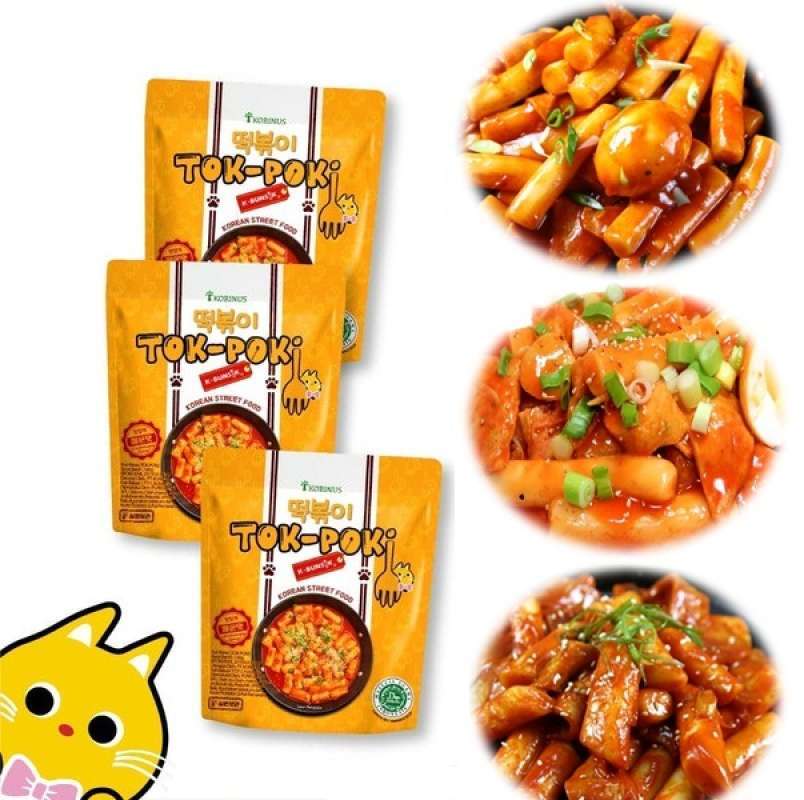 Jual tokpoki SPICY tteokbokki korean rice cake kue beras tok poki ...