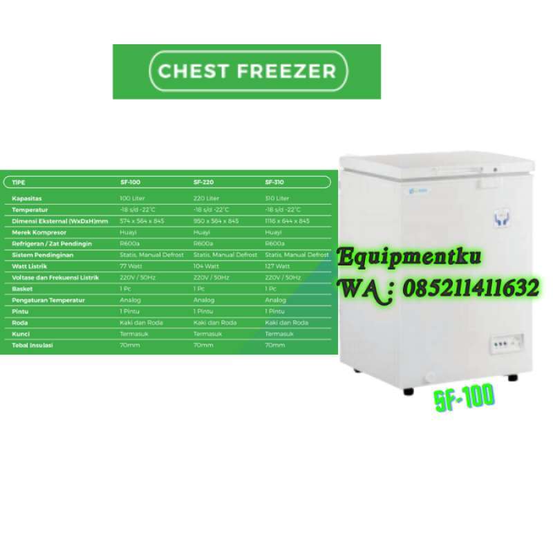 Jual STARCOOL Freezer Kaca Frizer Kaca Geser 100 L SF-100 - Putih di ...